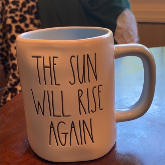 Rae Dunn | Dining | Rae Dunn The Sun Will Rise Again Mug Blue Inside ...